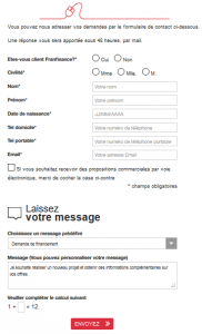Contacter Franfinance : téléphone mail courrier web